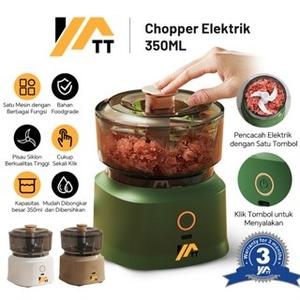 Promo YATT Blender Chopper Portable Elektrik 350ML Gilingan Dengan USB ...