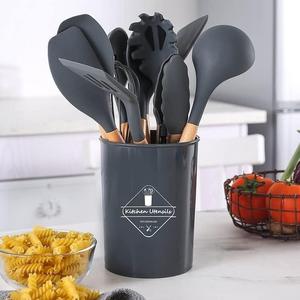 Jual (Takin) Sillicone Spatula Utensil Set 12 in 1 / Kitchen Set ...