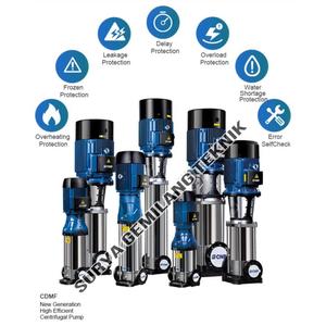Jual Pompa Booster Cnp Cdmf 3-4 0,5 hp Pompa Pendorong Vertical ...