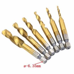 Jual mata bor tap baut mata bor tap drill set 6 pcs alat bikin ulir ba ...