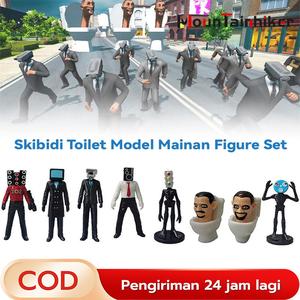 Jual 6/8/9/12pcs Mainan Skibidi Toilet Siren Head Figure Pajangan ...