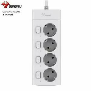 Jual Stop Kontak Multi Switch 4 Lubang Gongniu G3040 Garansi 3 tahun ...