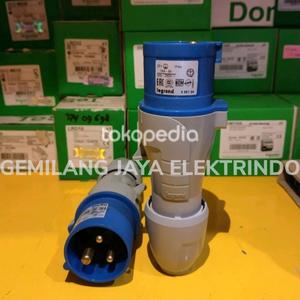 Jual PLUG LEGRAND 3PIN 16A 555124 2P+E 16A 1PHASE IP44 LEGRAND ORIGINAL ...