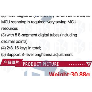 Jual TM1638 Module Key Display For AVR Arduino New 8-Bit Digital LED ...