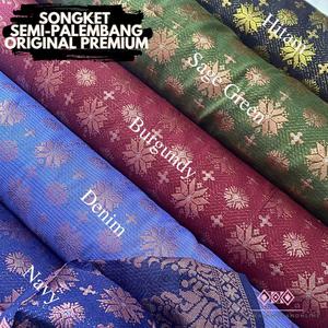 Jual Kain Songket Palembang Original 100% Premium Tenun Bordir Emas ...