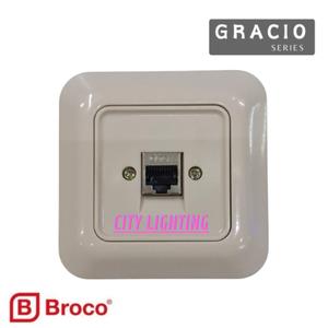 Jual BROCO SOCKET DATA NETWORK RJ45 CAT5 GRACIO - Jakarta Pusat - city ...