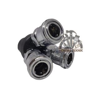 Jual Terbaik COUPLER FEMALE CABANG 2 CABANG 3 KOPLER QUICK LUBANG 2 ...