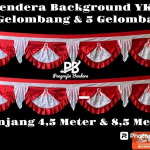 Jual Bendera Umbul Umbul Background Merah Putih 10 Gelombang Terjamin - Jakarta Barat ...