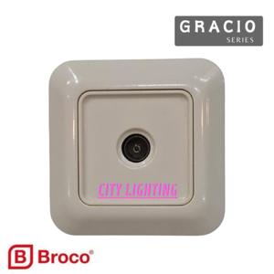 Jual Gracio Stop Kontak Socket/Outlet TV Broco 4183-11 Cream - Jakarta ...