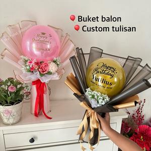 Jual [Terima Dadakan] Buket Balon Tulisan Buket wisuda | kado Ulang ...