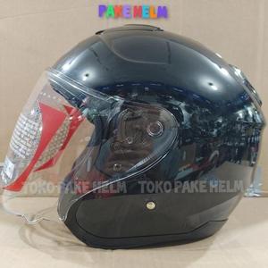 Jual Helm Kyt Kyoto Hitam Glossy Black Gloss Helm Kyt Half Face - Kota ...