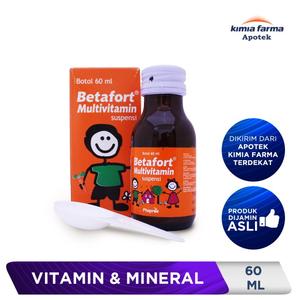 Jual BETAFORT MULTIVITAMIN SUSPENSI 60 ML / MULTIVITAMIN / KIMIA FARMA ...