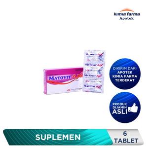 Jual MATOVIT AX 6 TABLET / SUPLEMEN KESEHATAN MATA / KIMIA FARMA ...
