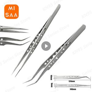 Jual Electronics Industrial Tweezers Precision Anti-static Curved ...