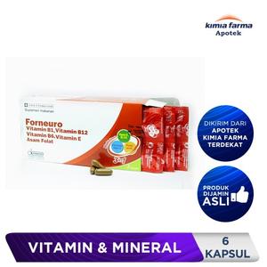Jual FORNEURO STRIP 6 KAPSUL / MULTIVITAMIN / KIMIA FARMA - Jakarta ...
