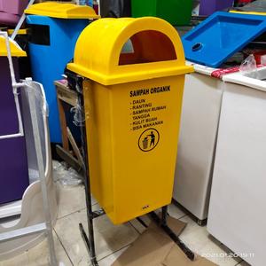 Jual Tempat sampah Kotak 50 L + SKA + 2 model tutup dan rangka besi ho ...