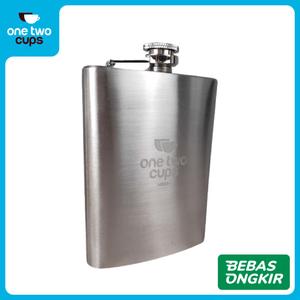 Promo Botol Minum Wine Flask One Two Cups Bentuk Kotak 8oz - Kota Depok ...
