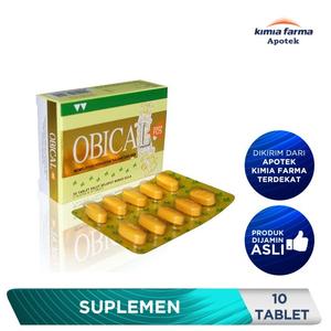 Jual OBICAL BLISTER 10 TABLET / SUPLEMEN KALSIUM / KIMIA FARMA ...