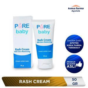 Jual PURE BABY RASH CREAM 50 GR / KRIM RUAM POPOK / KIMIA FARMA ...