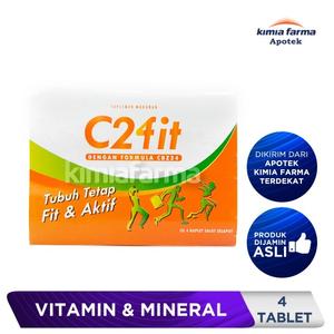 Jual C2FIT STRIP 4 TABLET / MULTIVITAMIN / KIMIA FARMA - Jakarta Pusat ...