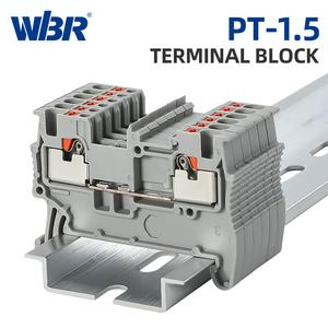 Jual (IMPORT) 10Pcs PT1.5 Push-In Terminal Spring Screwless Electrical ...