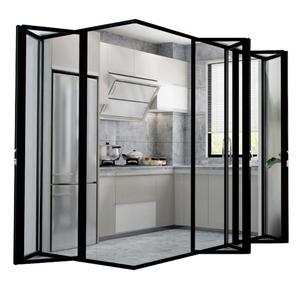 Jual Black Color Design Bi Fold Corner Doors Bi Fold Doors Aluminum ...