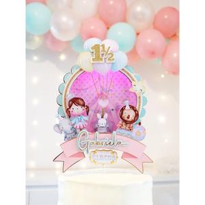 Jual Berkualitas Cake Toppers 3D Dan Lampu Led/Dekorasi Ulang Tahun ...