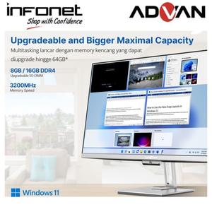 Jual Advan All In One Pc Aio One Pc I5 1035G7 16Gb 512Gb Iris 23.8 ...
