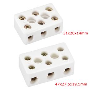 Jual 1/2Pcs 380V/25A 3Way 8Hole Ceramic Wiring Terminal Block High ...