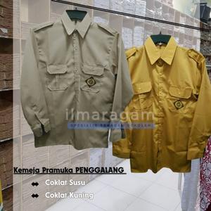 Jual Baju Seragam sekolah pramuka penggalang saku 2 atas lengan panjang SD SMP SMA Penggalang ...