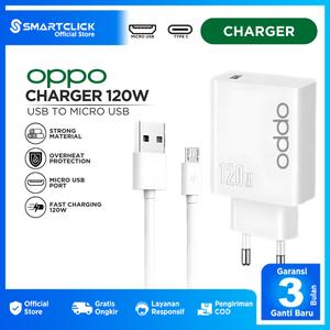 Promo Charger Oppo 120W Super Vooc Micro USB Fast Charging Original 100 ...