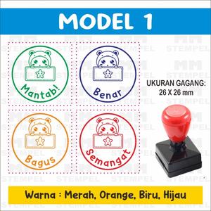 Jual 69/ Paket Stempel Penilaian Guru Anak Tk / Paud / Bintang ...