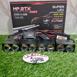 Jual Mini Projie Pro7 Mp.2Tx Super Led Blue Lens 4X50W Mp 2Tx Kuning ...