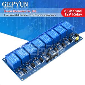 Jual 12V low level trigger 8 channel Relay module Optocoupler Relay ...