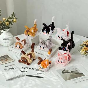 Jual 3D Kucing Kartun Nano Bricks Building Block Balok Susun Diy Toys ...