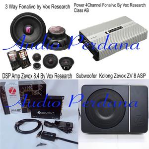 Jual Paket 3 Way & Power 4Ch Fonalivo + Sub Kolong & DSP 8.4 ZeVox by ...
