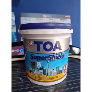 Jual CAT TEMBOK DINDING TOA SUPERSHIELD EKSTERIOR SHEEN 2,5 Lt - White ...