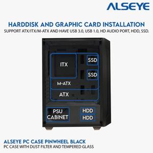 Jual Alseye Pc Casing Gaming Case A4 Hitam - Jakarta Timur - Ruang ...