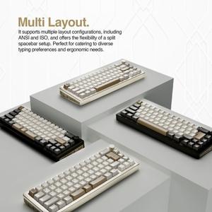 Jual Noir Spade65 65% Aluminum Wireless Mechanical Keyboard Gasket ...
