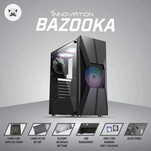 Jual Casing Innovation Bazooka Mid Tower Atx / Case Gaming Bazooka + 1 ...