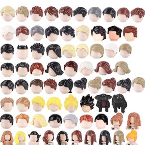 Jual MOC Figures Accessories Head Hair Building Blocks Character ...