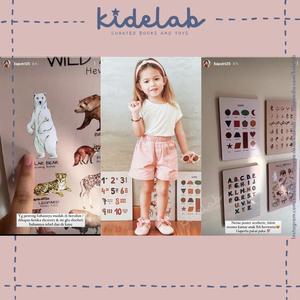Jual poster anak A4 board 6mm KIDELAB montessori aesthetic estetik ...