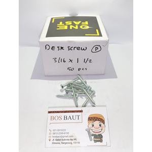 Jual BAUT DESKCREW BESI PUTIH - BAUT DESKSKRUP - HEX LAG SCREW ...
