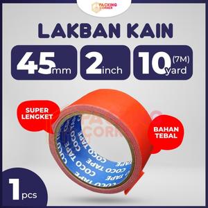 Jual Cloth Tape Solasi Solatip Lakban Kain Linen Jilid Merah 45mm 2 ...