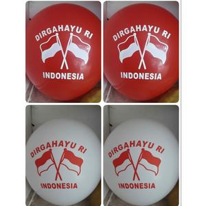 Jual Balon Bendera Dirgahayu RI Merah Putih 25 Pcs 50 Pcs / Balon 17 ...