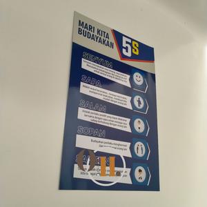 Jual Poster Mari Kita Budayakan 5S - Poster budaya kerja harian ...