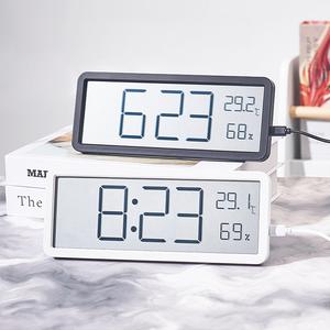 Jual New Digital Wall Clock Large Alarm Clock 12/24Hour Display LED ...