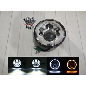 Jual READY SIAP KIRM DAYMAKER 7 INCH DRL EYES CHROME HARLEY JEEP ...