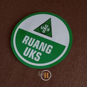 Jual Stiker ruang UKS - Stiker nama ruang - Stiker vinyl - Laminasi ...