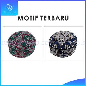 Jual Peci PAKISTAN Motif Ovais Cap Bordir Kopiah Haji Sholat Santri ...